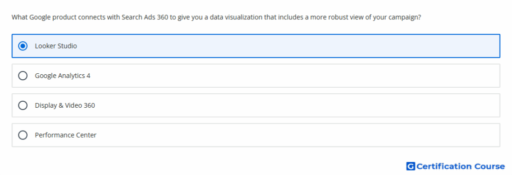 What Google product connects with Search Ads 360 to give you