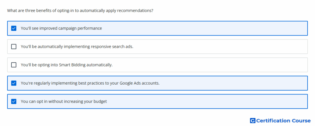 What are three benefits of opting-in to automatically apply
