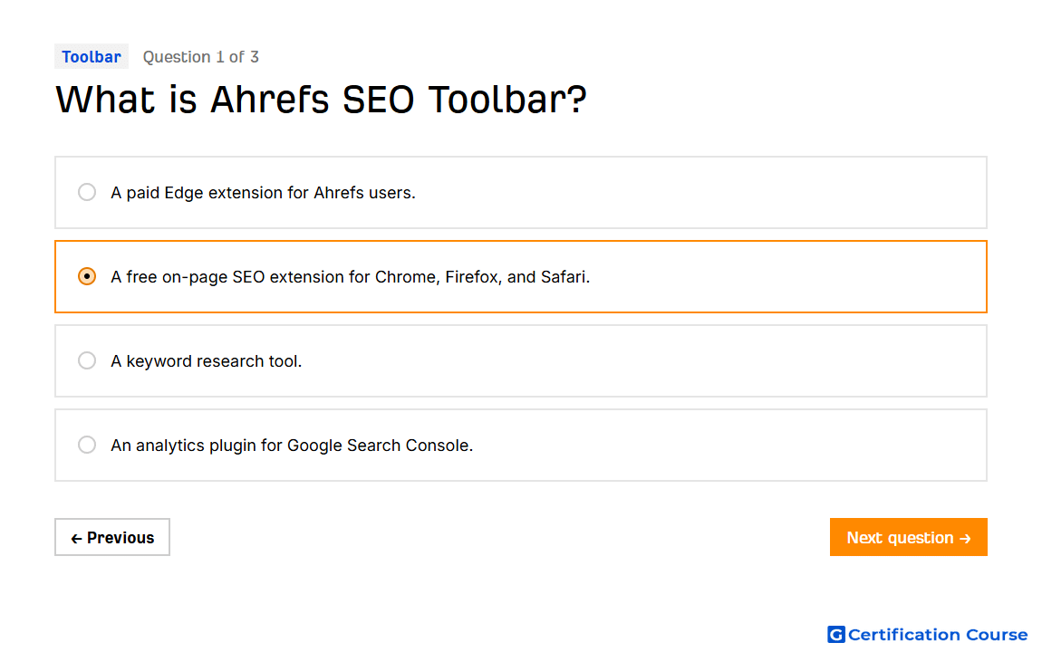 What is Ahrefs SEO Toolbar?