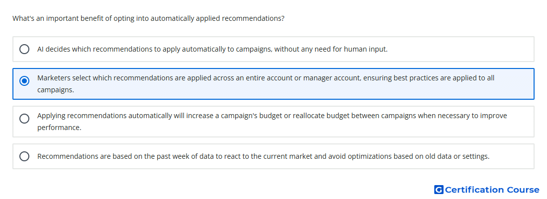 What's an important benefit of opting into automatically app