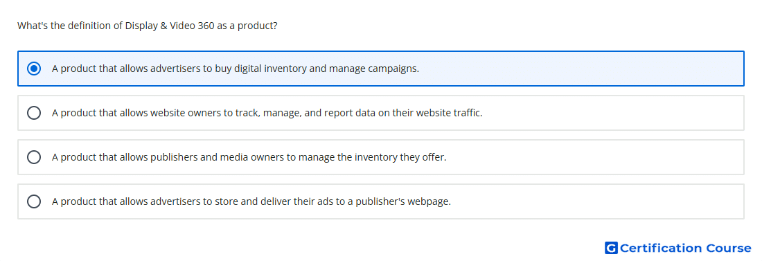 What's the definition of Display & Video 360 as a product?