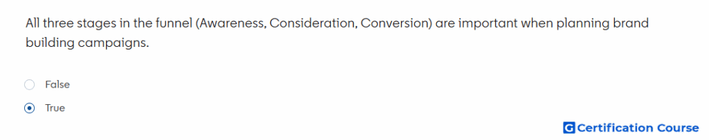 All three stages in the funnel (Awareness, Consideration, Co