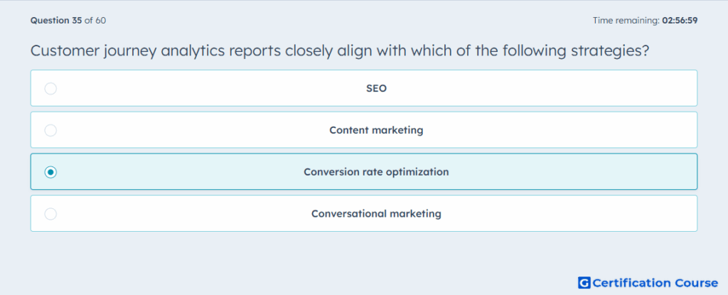 Customer journey analytics reports closely align with which