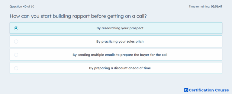 How can you start building rapport before getting on a call?