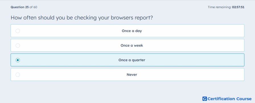 How often should you be checking your browsers report?