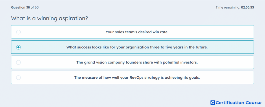 What is a winning aspiration?