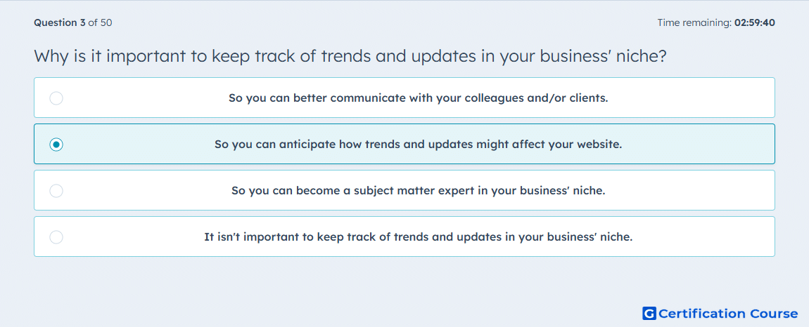 Why is it important to keep track of trends and updates in y
