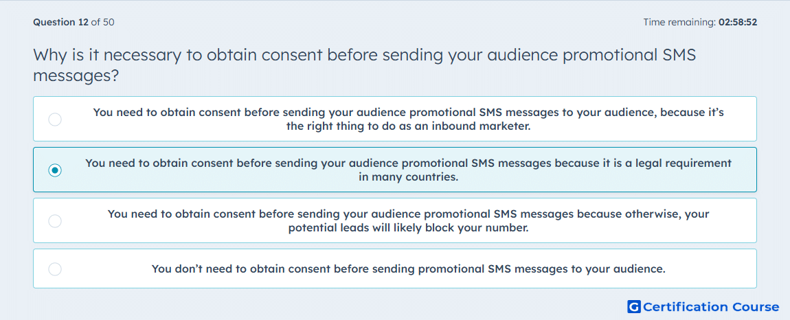 Why is it necessary to obtain consent before sending your au