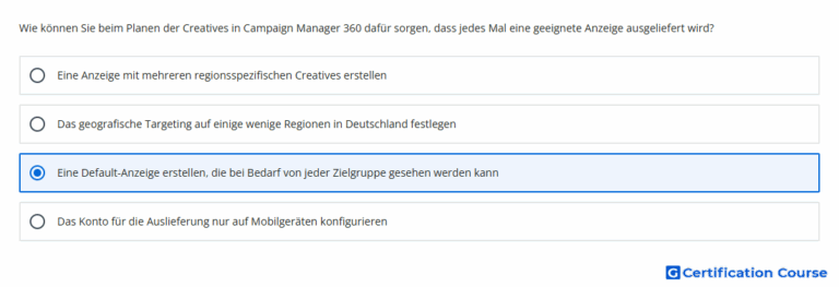Wie können Sie beim Planen der Creatives in Campaign Manager