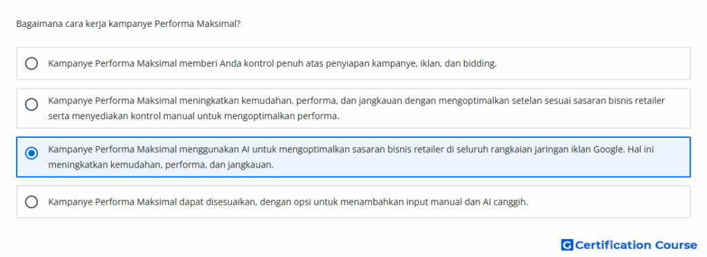 Bagaimana cara kerja kampanye Performa Maksimal?