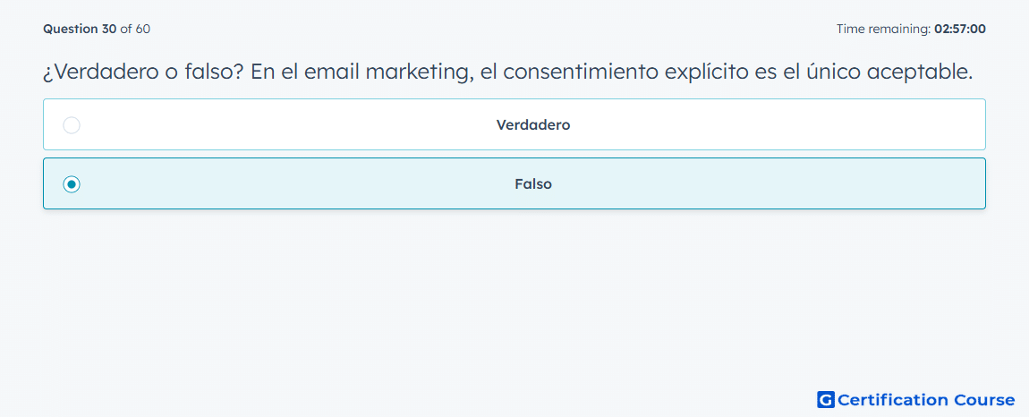 ¿Verdadero o falso? En el email marketing, el consentimiento