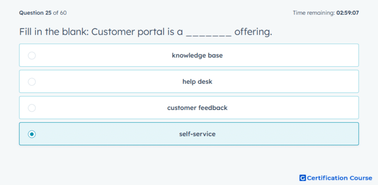 Fill in the blank: Customer portal is a _______ offering.