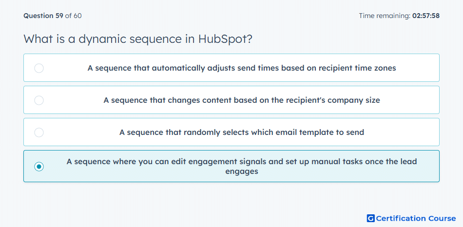What is a dynamic sequence in HubSpot?