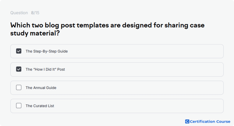 Which two blog post templates are designed for sharing case